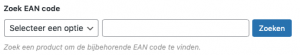 Wat is een EAN code en waar vind ik deze? - Documentatie